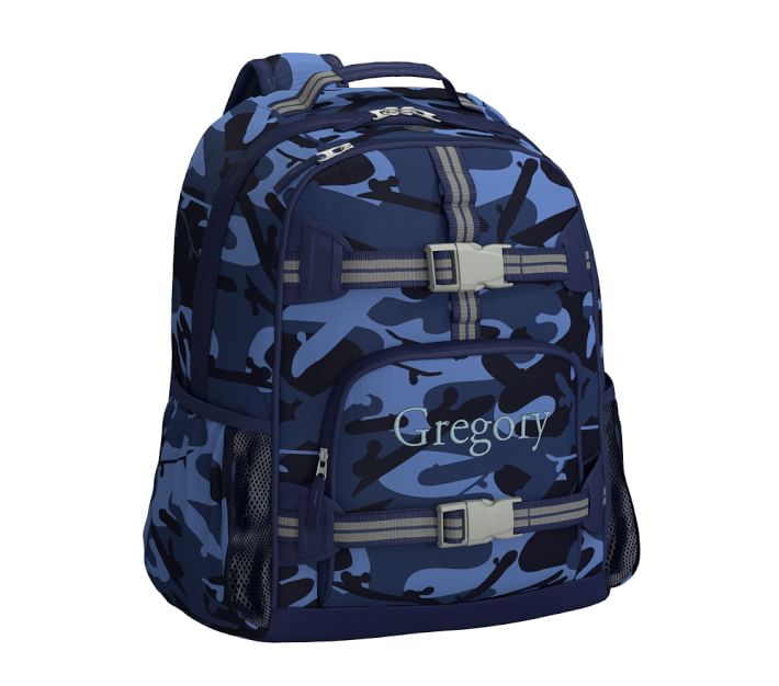 Mackenzie Navy Skateboard Camo Kids Backpacks | Pottery Barn Kids