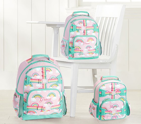 Pink Reflective Rainbow Kids Backpacks | Pottery Barn Kids