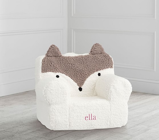 My First Taupe Fox Anywhere Chair® | Toddler Armchair | Pottery Barn Kids