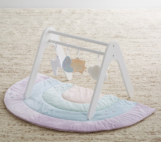 Rainbow Plush Interactive Play Mat | Baby Toy | Pottery Barn Kids