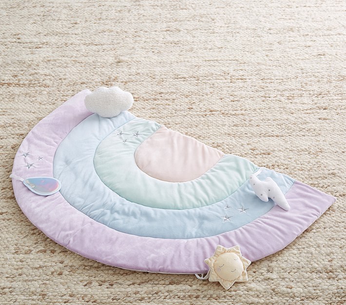 Rainbow Plush Interactive Play Mat | Baby Toy | Pottery Barn Kids