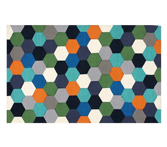 Hexagon Rug | Patterned Rugs | Pottery Barn Kids