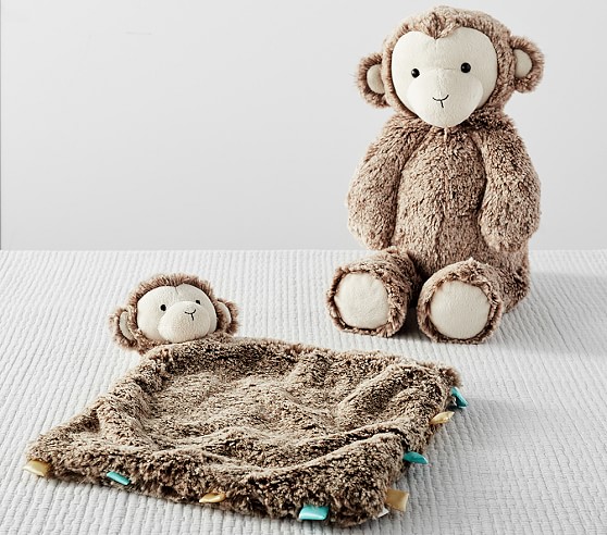 Plush Preppy Monkey Thumbie | Kids Stuffed Animal | Pottery Barn Kids