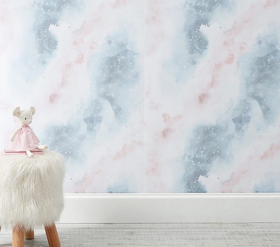Starry Skies Kids Wallpaper | Pottery Barn Kids