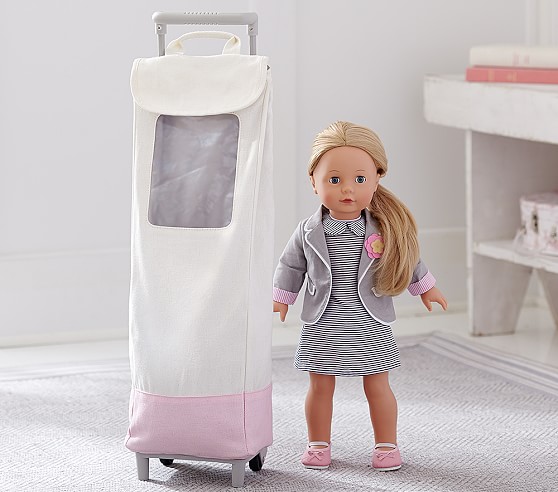 Canvas Rolling Doll Carrier | Baby Doll Acessories | Pottery Barn Kids