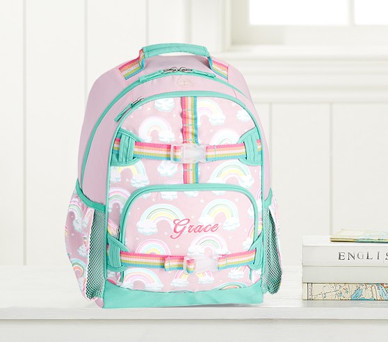 Pink Reflective Rainbow Kids Backpacks | Pottery Barn Kids