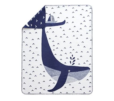 Fuzzy Whale Baby Blanket | Pottery Barn Kids