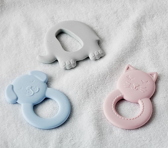Silicone Animal Teethers | Teething Toys | Pottery Barn Kids