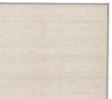Gray Chenille Jute Solid Border Rug | Solid Color Rug | Pottery Barn Kids