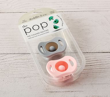 Doddle & Co. Pop Silicone Pacifier Twin Pack | Teething Toys | Pottery ...