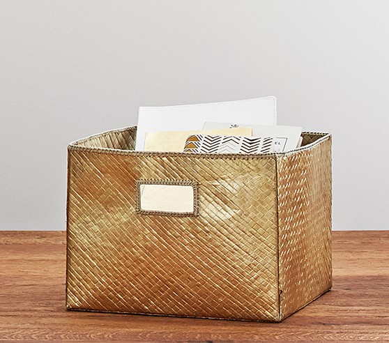 The Emily & Meritt Gold Storage | Nursery Storage | Pottery Barn Kids