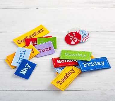 Felt Learning Calendar | Educational Toys For Kids | Pottery Barn Kids