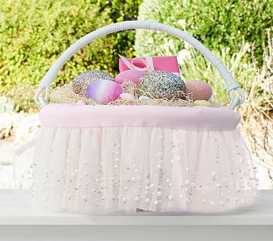 Blush Ombre Pearl Easter Basket | Pottery Barn Kids