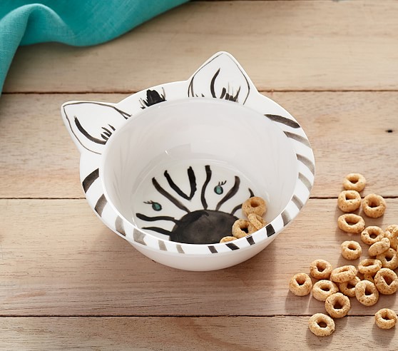 Shaped Zebra Bowl | Pottery Barn Kids