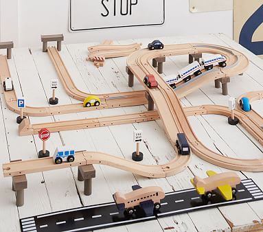 Wooden Play City Train Track Set | Kids Toys | Pottery Barn Kids
