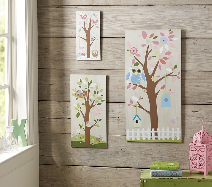 Hayley Tree Wall Plaques | Pottery Barn Kids