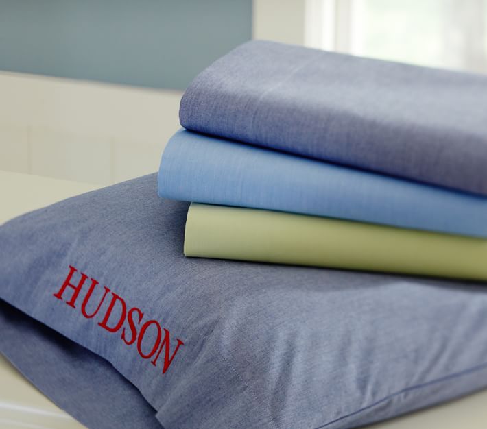 Chambray Kids' Sheet Set | Pottery Barn Kids