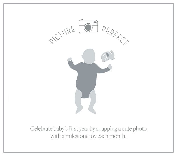 Gray Elephant Milestone Puzzle | Baby Keepsake | Pottery Barn Kids