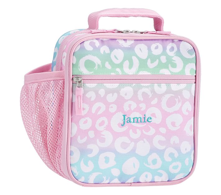 Mackenzie Pastel Ombre Cheetah Classic Kids Lunch Box | Pottery Barn Kids