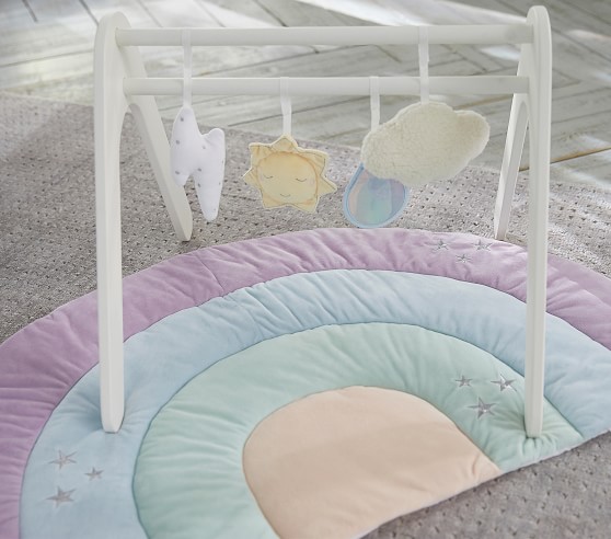 Rainbow Plush Interactive Play Mat | Baby Toy | Pottery Barn Kids