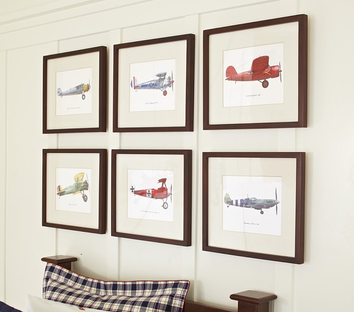 Framed Vintage Plane Wall Art | Pottery Barn Kids