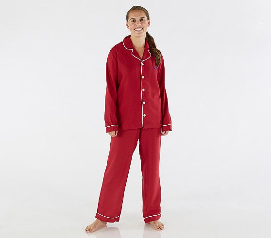 Adult Solid Red Pajamas | Pottery Barn Kids