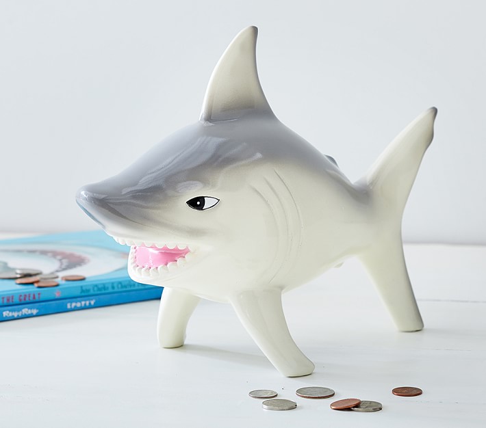 Shark Coin Bank For Kids | Pottery Barn Kids