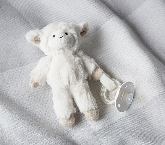 Plush Lamb Pacifier Holder | Kids Stuffed Animal | Pottery Barn Kids