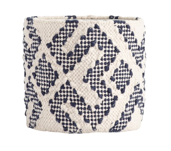 Navy Preppy Diamond Weave Storage | Kids Storage | Pottery Barn Kids