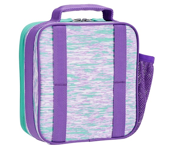 Mackenzie Lavender Static Classic Kids Lunch Box | Pottery Barn Kids