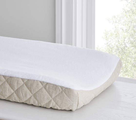 European Linen Terry Changing Pad Cover | Pottery Barn Kids