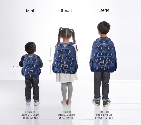 Navy Lightning Bolt Glow-in-the-Dark Kids Backpacks | Pottery Barn Kids