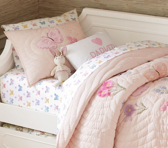 Wildflower Butterfly Quilt & Shams | Pottery Barn Kids