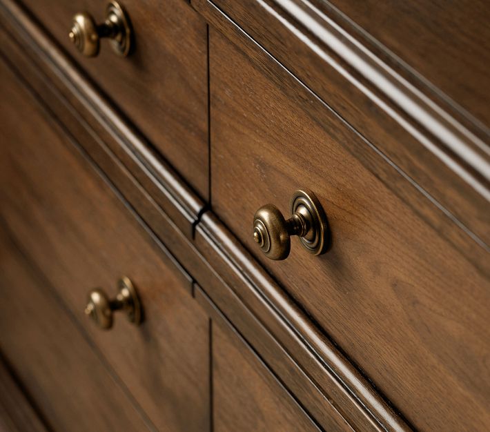 Chris Loves Julia Turned Wood Extra-Wide Dresser & Topper Set | Pottery ...