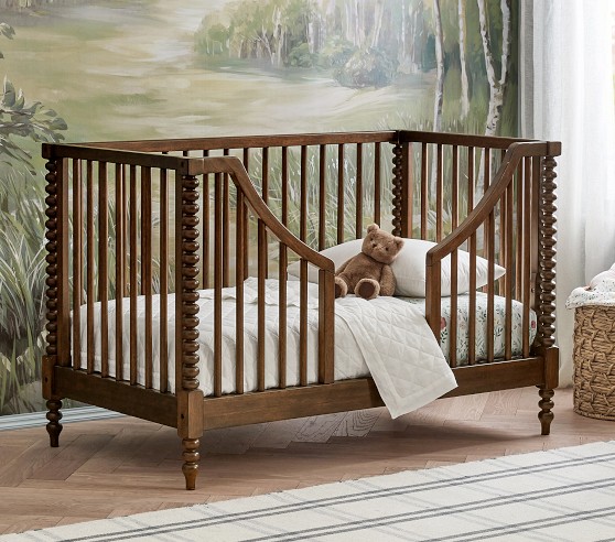 Chris Loves Julia Turned Wood Convertible Crib | Pottery Barn Kids