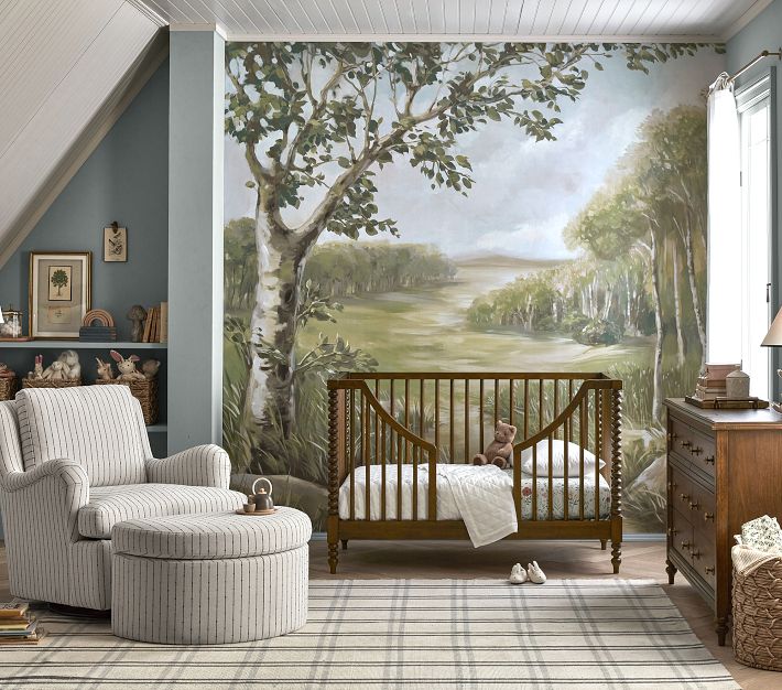 Chris Loves Julia Turned Wood Convertible Crib | Pottery Barn Kids
