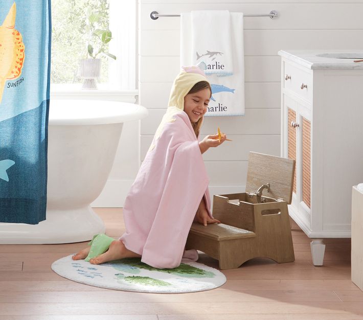 Seadrift Storage Step Stool | Pottery Barn Kids