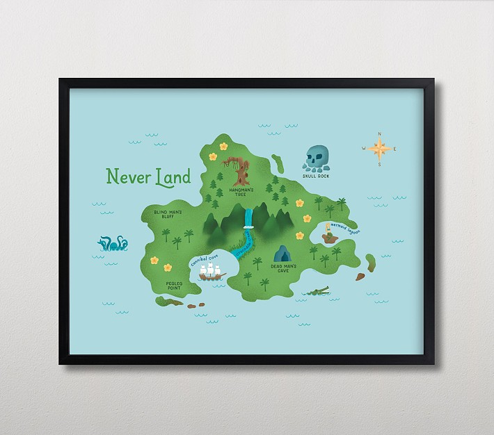 Neverland Map Wallpaper