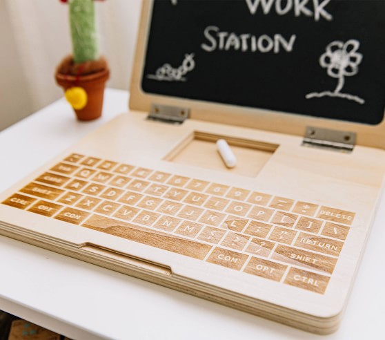Wooden Chalkboard Laptop | Pottery Barn Kids
