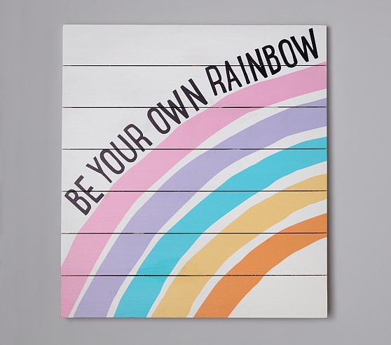 Be Your Own Rainbow Wall Art | Pottery Barn Kids