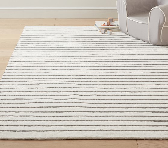Performance Mini Stripe Rug | Pottery Barn Kids