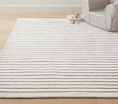 Performance Mini Stripe Rug | Pottery Barn Kids