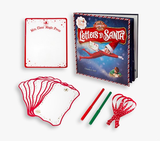 Elf On The Shelf Letters To Santa Book Kids Books Pottery Barn Kids