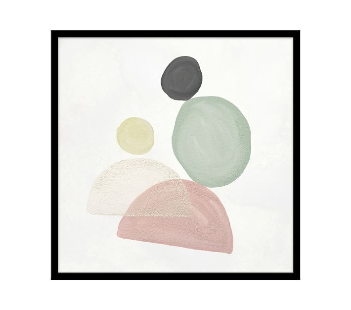 Abstract Pastel Shapes III Framed Art | Pottery Barn Kids