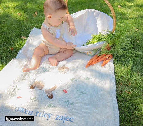 Peter Rabbit™ Heirloom Baby Blanket | Pottery Barn Kids