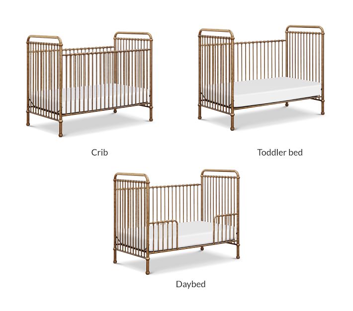 Namesake Abigail 3-in-1 Metal Convertible Crib | Pottery Barn Kids