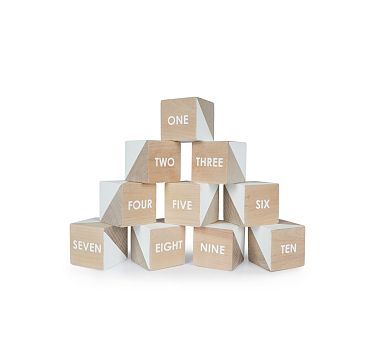 Modern Blocks Number Counting Block Set | Pottery Barn Kids