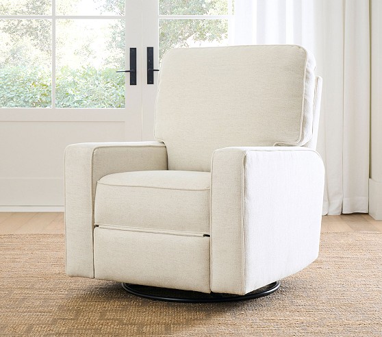 Comfort Square Arm Manual & Power Swivel Recliner | Pottery Barn Kids
