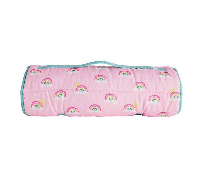 Mackenzie Pink Rainbows Nap Mat | Pottery Barn Kids