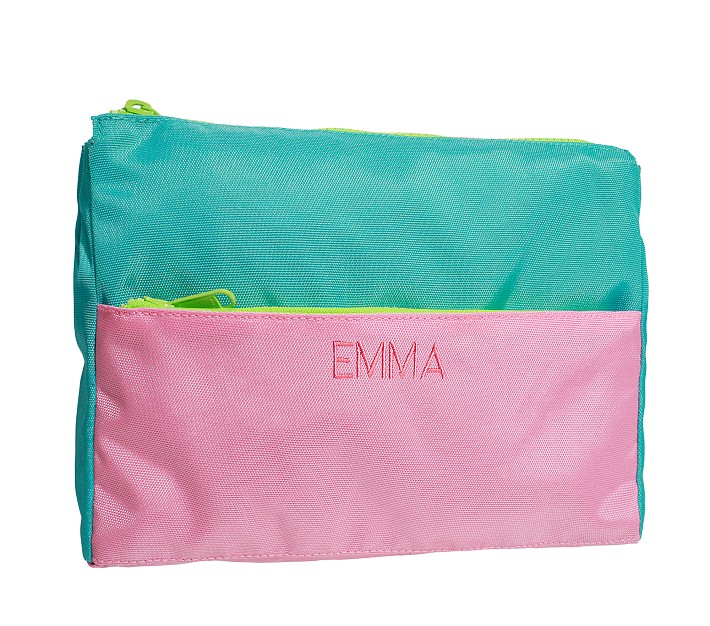 Astor Pink/Aqua/Lime Supplies Pouch | Pottery Barn Kids